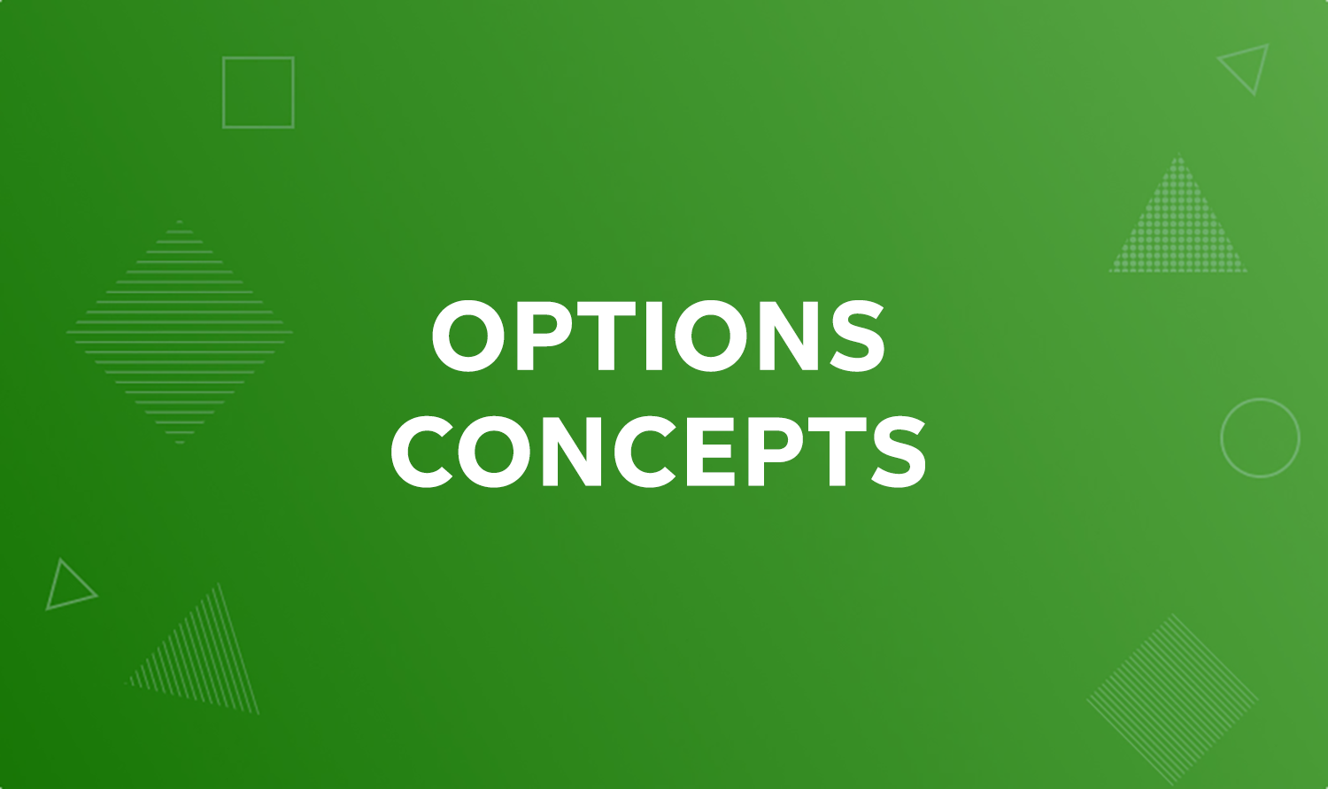 AI Options Concepts - Accelerated trading bootcamp to master the ...